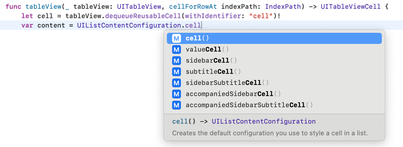 UITableViewCellで左右に並んで表示させるには – G-SOFT